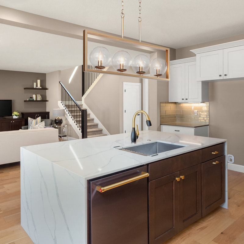 Willa Arlo™ Interiors Labonte 4 - Light Small Kitchen Island Pendant Light | Wayfair